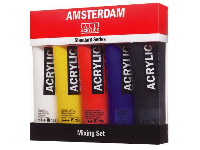 Amsterdam Acryl verf, veilig verven met creatieve ouderen